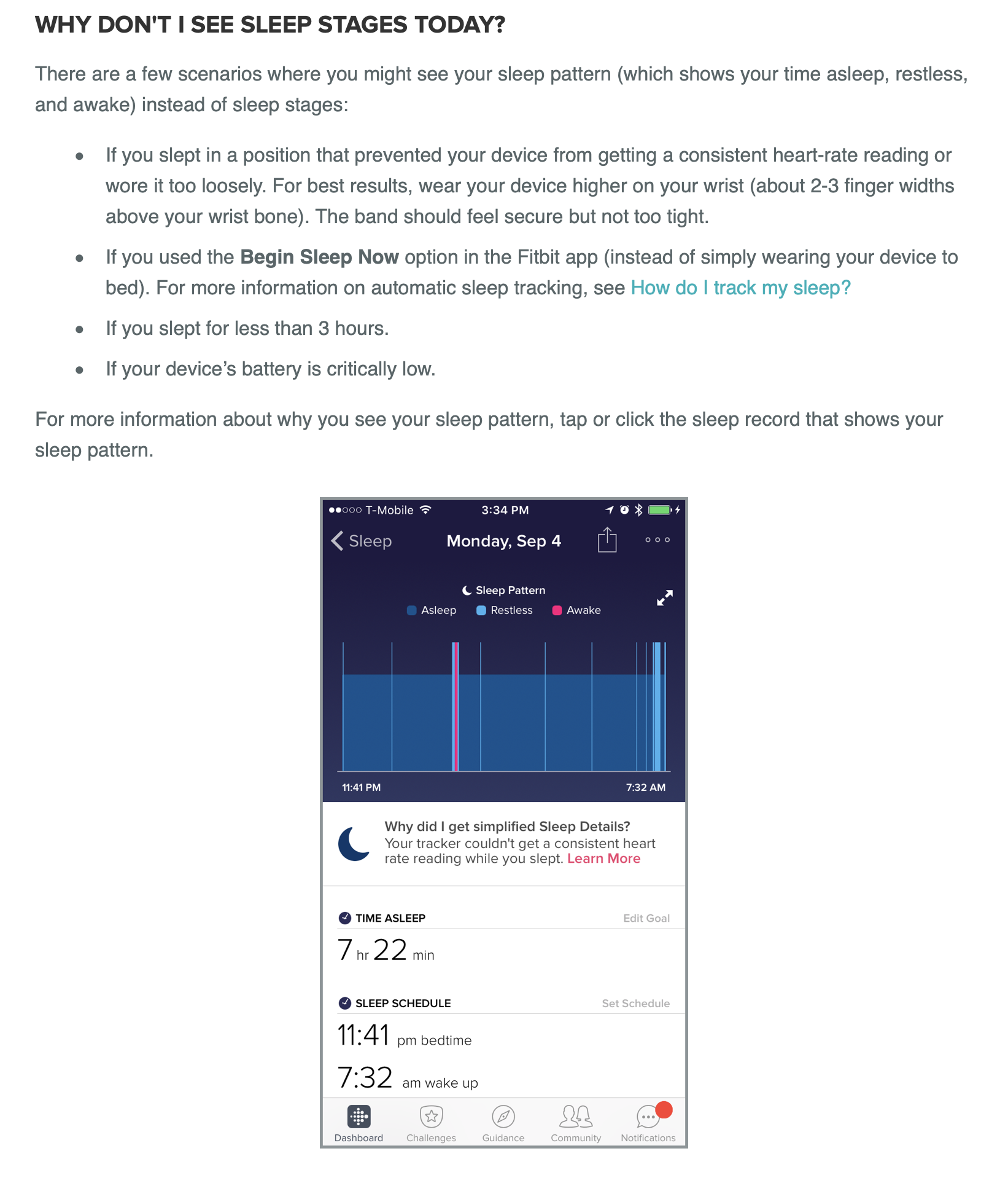 Solved: Sleep Score not longer displayed - Fitbit Community