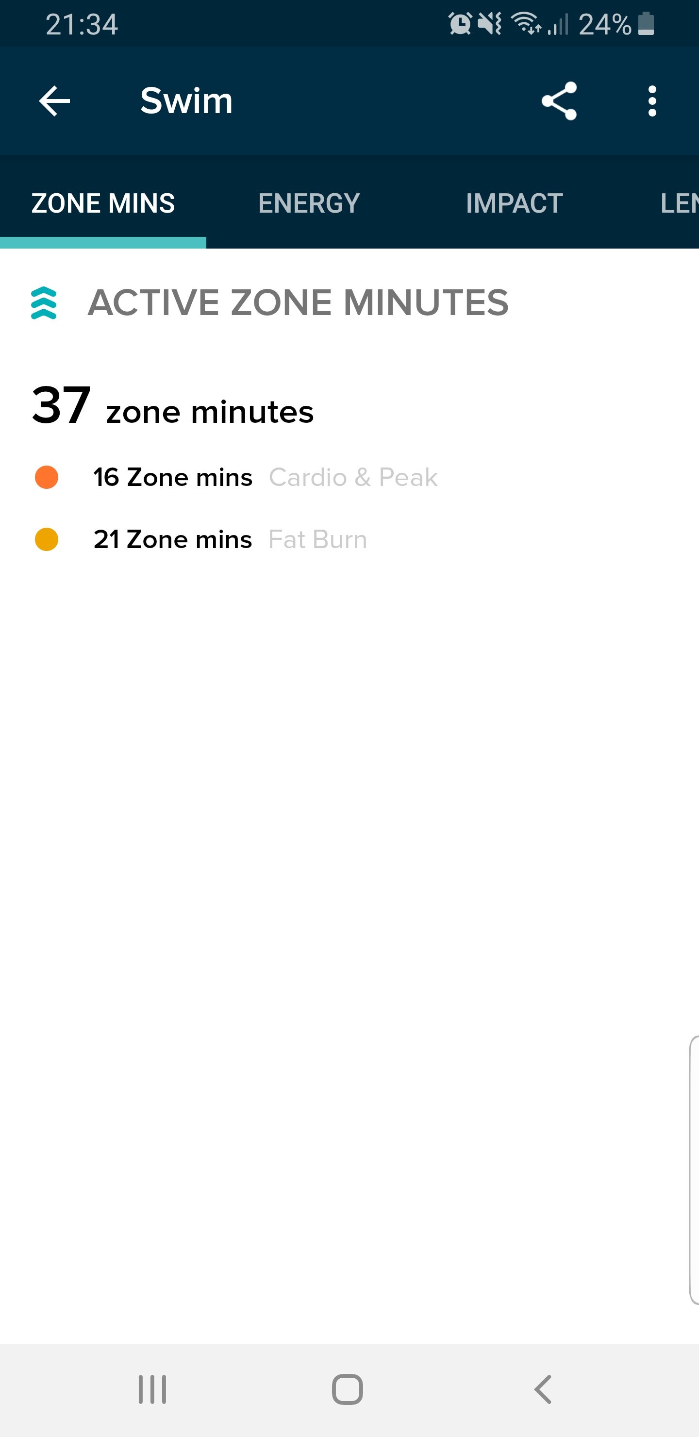 Heart rate zones and calories burned when swimming - Fitbit Community
