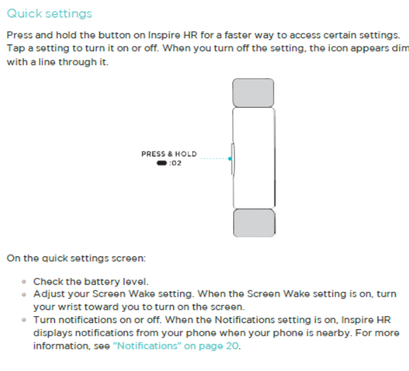 Solved: Inspire HR mo longer lights up with flip of wrist - Fitbit ...