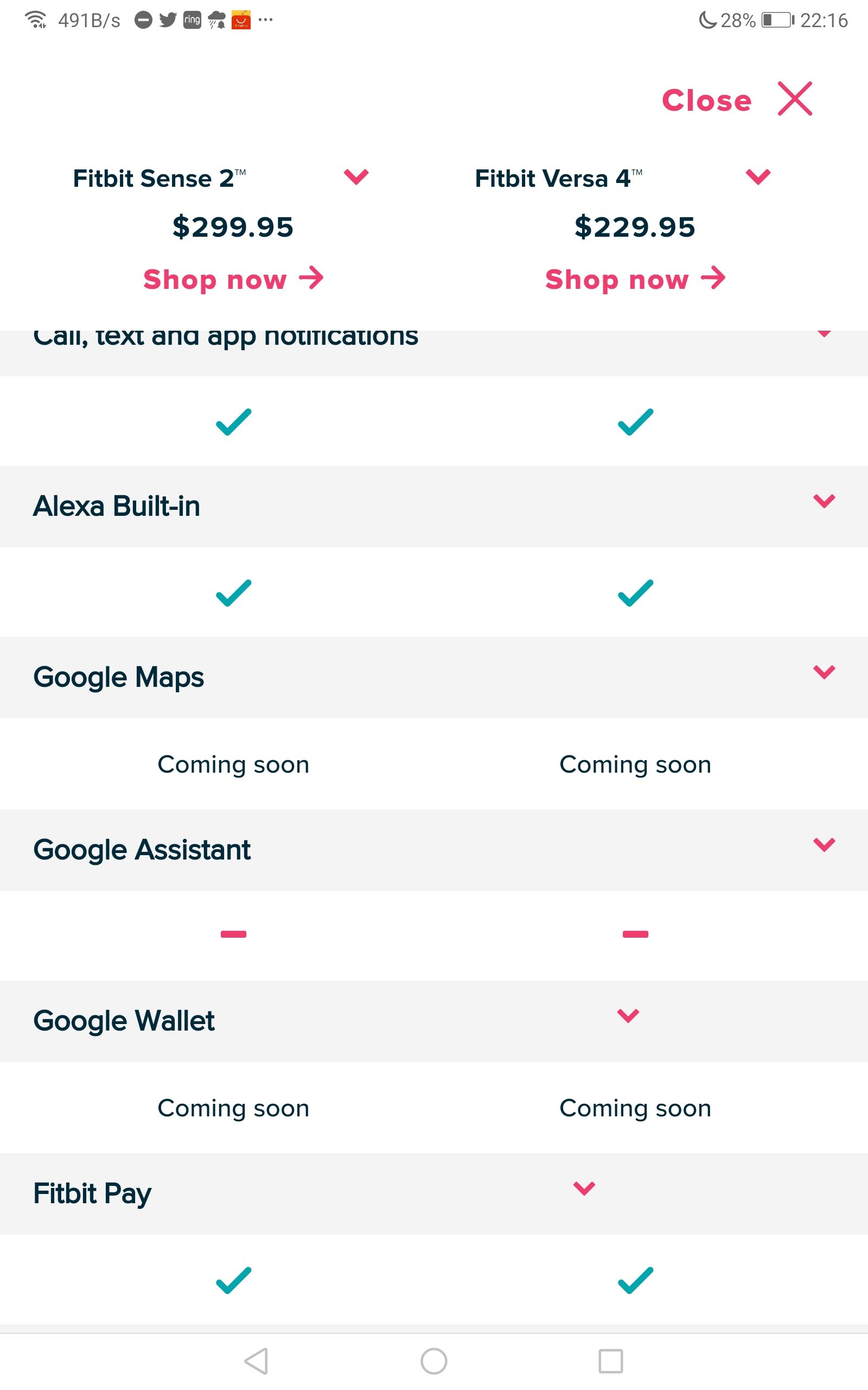 Solved: No Google Assistant on Sense 2? - Page 5 - Fitbit Community