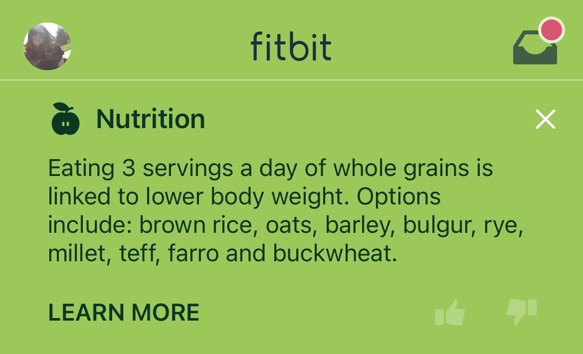 Grains - Fitbit Community