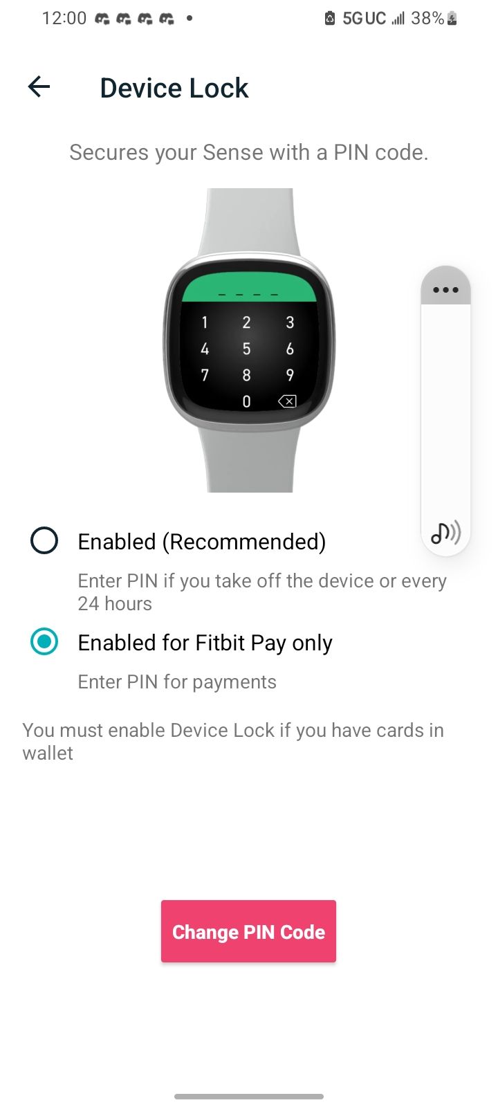 Sense 2 device lock - Fitbit Community