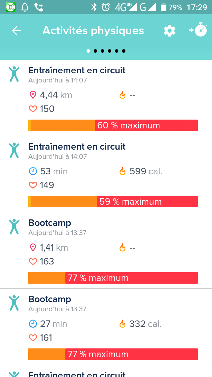 Résolu : Présentation des stats dans l’app (android) - Fitbit Community