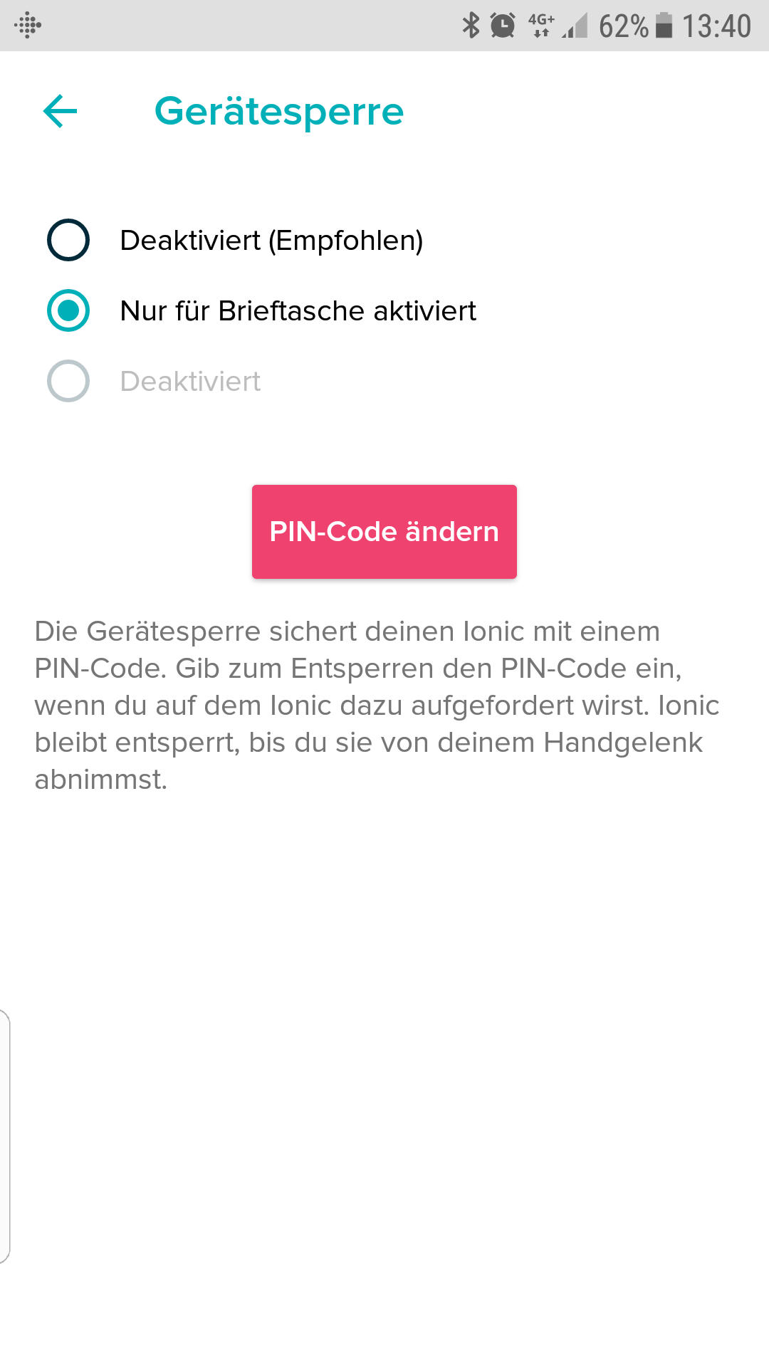 Pin code zurücksetzen - Fitbit Community