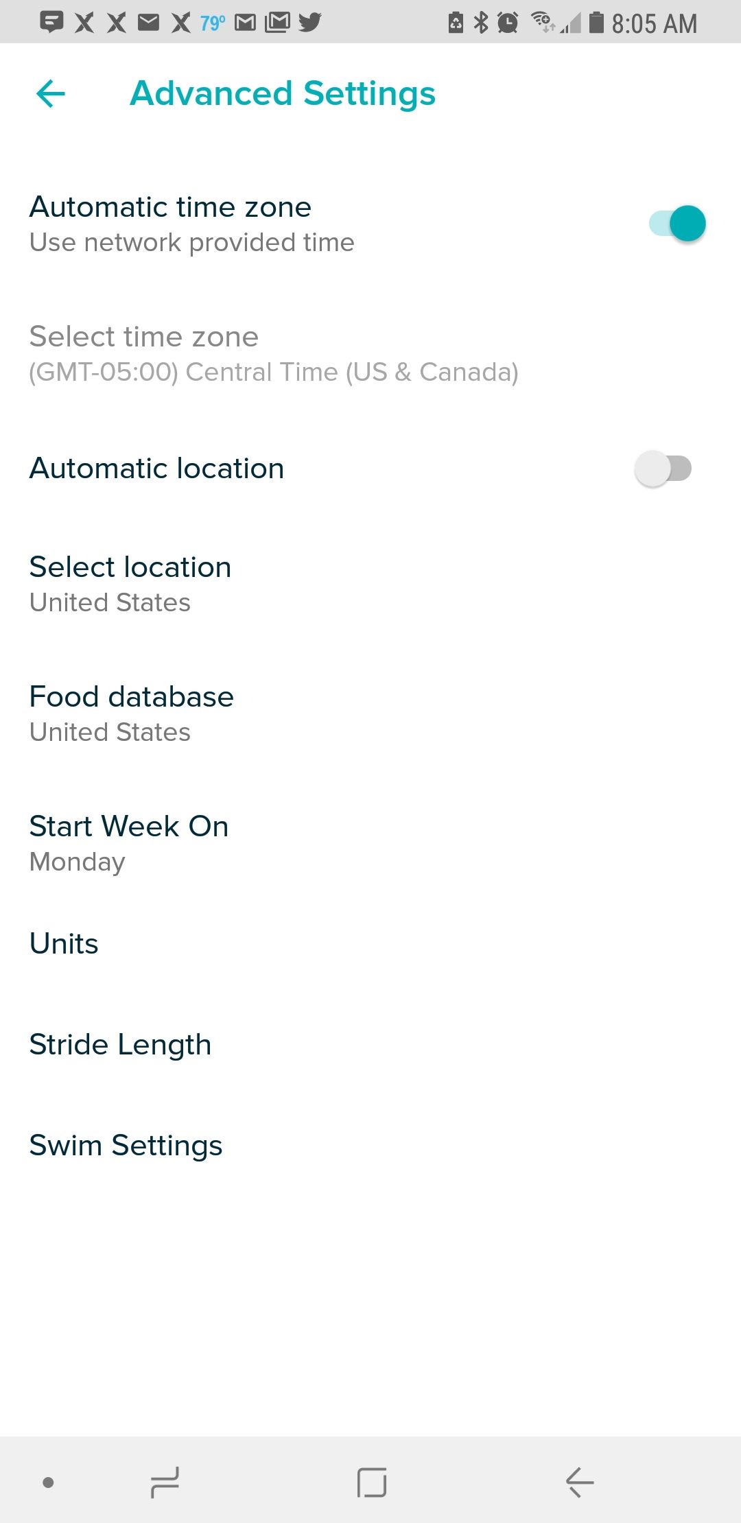 Start week on Monday on Android App - Fitbit Community